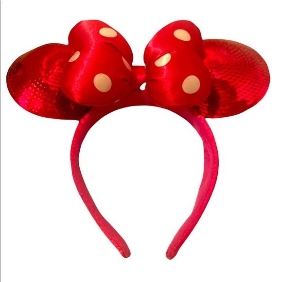 Disney | Accessories | Disney Sequin Minnie Mouse Head Band | Poshmark